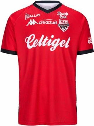 Kappa Maillot Guillo Kombat Home EA Guingamp 24/25 pour Homme - Rouge - Taille 2XL