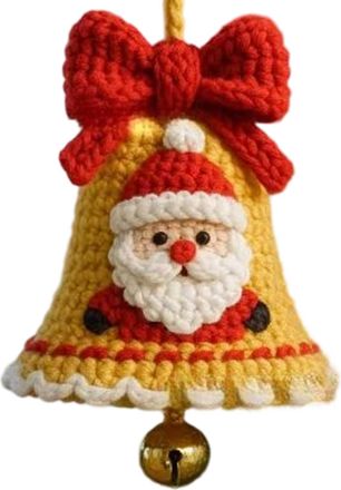 Generico H&auml;kelweihnachten | geh&auml;kelter Weihnachtsbaum | handgefertigte h&auml;ngende Dekorationen f&uuml;r R&uuml;ckspiegel Zuhause Partys