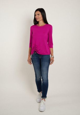 Seidel Moden 3/4-Arm-Shirt mit Raff-Detail vorne - MADE IN GERMANY