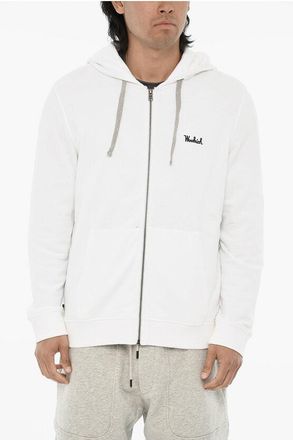 Woolrich Brushed-Cotton Sweatshirt with Zip Closure size Xl