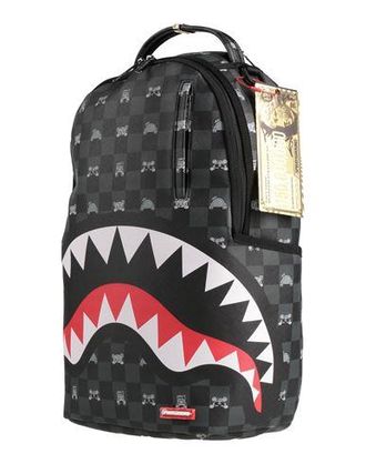 Sprayground GRAY PEEKING CHARACTER CHECK DLXSV BACKPACK