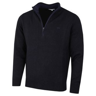 Calvin Klein Golf Herren Baumwollpullover - MidMarine - XXXXL