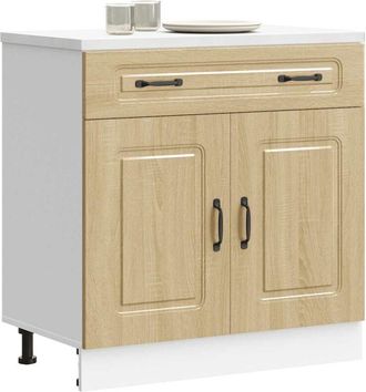 vidaXL Vidaxl - Armoire de cuisine Kalmar ch&ecirc;ne sonoma bois ding&eacute;nierie