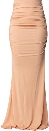 Elisabetta Franchi Femme, Jupes, Beige, Taille: 38 FR Gonna maxi drappeggiata
