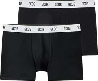 GCDS Gcds, Homme, Sous-v&ecirc;tements, Noir, Taille: S Essentials Boxer 2-Pack