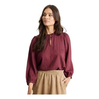 In Front IN Front, Femme, Blouses et Chemises, Rouge, Taille: 44 FR Marlene Blouse