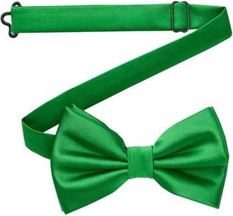 DonDon noeud papillon homme fait main look soie 12 x 6 cm noeud papillon Vert