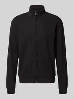 HUGO BOSS Regular Fit Sweatjacke aus Baumwoll-Piqu&eacute;