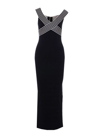 Elisabetta Franchi Robe Au Genou - Noir