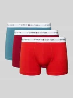 Tommy Hilfiger Slim Fit Trunks aus Baumwoll-Mix im 3er-Pack