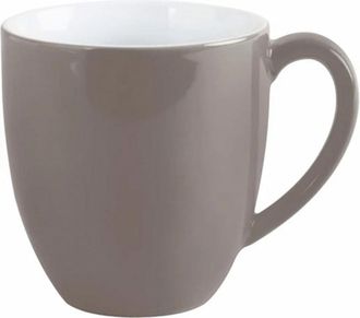 Kahla Pronto Colore Kaffeebecher 0,53 l XL warm gray|Braun gro&szlig;e Kaffeetasse aus Porzellan