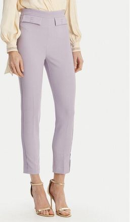 Elisabetta Franchi Stoffhose PA-170-61E2-V290 Violett Regular Fit