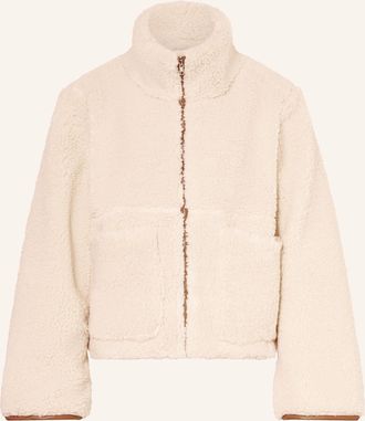 Neo Noir Neo Noir Teddyfell-Jacke Effa weiss