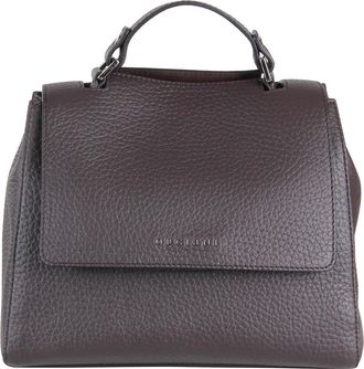 Orciani Sveva Soft Petit Sac &agrave; Main - Femme - Sacs - Brun - Taille: ONE Size