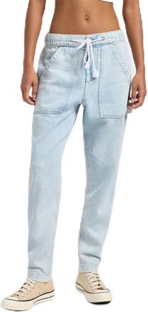 Lee Damen Jeans Drawstring Pull On, Loose Tapered Fit, Kegelf&ouml;rmiges Bein