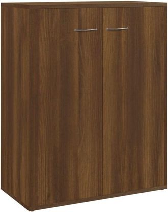 vidaXL Sideboard Braun Eichen-Optik 60x30x75 cm Holzwerkstoff Vidaxl