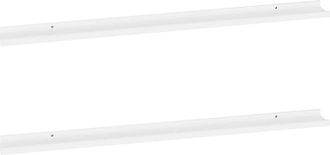 Generic vidaXL 2X Wandregal B&uuml;cherregal Wandboard Schweberegal H&auml;ngeregal Dekoregal Freischwebend Regal B&uuml;roregal Wandablage Wei&szlig; 115x9x3cm