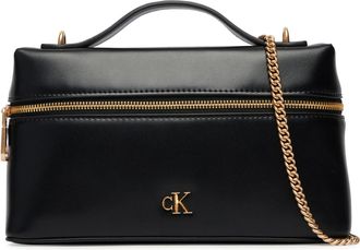 Calvin Klein Handtasche Calvin Klein Ck Beauty Case On Chain LV04F1134G Schwarz