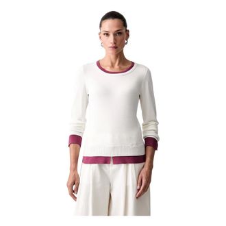 Liu Jo Damen, Strickwaren, Wei&szlig;, MGr&ouml;&szlig;e