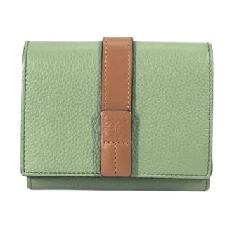 Loewe Pre-owned Leder Portemonnaie - - Pre-owned - Damen - Gr&uuml;n - ONE SIZE