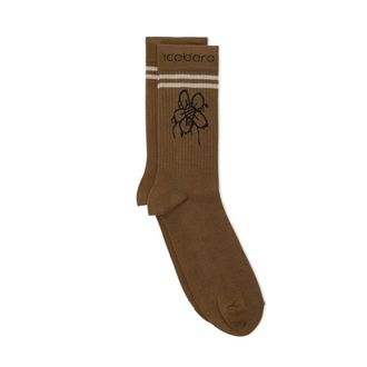 Iceberg Homme, Sous-v&ecirc;tements, Vert, Taille: ONE Size Chaussettes en coton stretch &agrave; motif jacquard