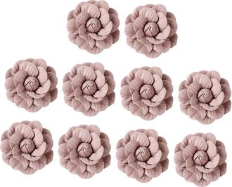 Garneck 10stücke Teiliges DIY Camellia Blumen-haaraccessoires Aus Mikrofaser Für Kleidung Dekorative Blumen Für Haarschmuck Und Kostüme Langlebig Und Farbenfr