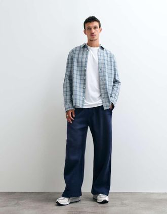 Hollister jogger ample &agrave; logo essentiel coupe basse bleu marine