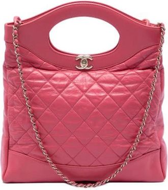 Chanel Sac bandouli&egrave;re matelass&eacute; doccasion - Femme - Pre-owned - Rose - Taille: ONE Size