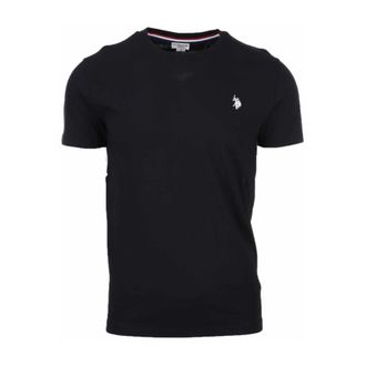 U.S.Polo Association Baumwolle Logo Vorderseite Fertige Details - - Tops - Herren - Schwarzk - 3XL