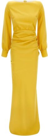 Elisabetta Franchi Femme, Robes, Jaune, Taille: 40 FR Red Carpet Long Dress