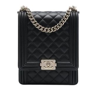 Chanel Pre-owned North South Boy Flap - Femme - Pre-owned - Noir - Taille: ONE Size