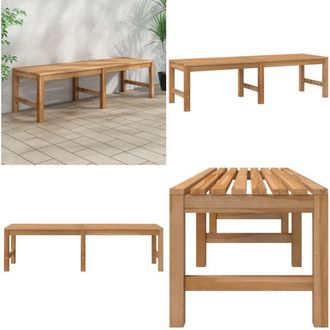 vidaXL Gartenbank 150 cm Massivholz Teak - Gartenzubeh&ouml;r - Gartenbank - Teak Gartenbank - Holzbank - Outdoor Furniture - Home & Living