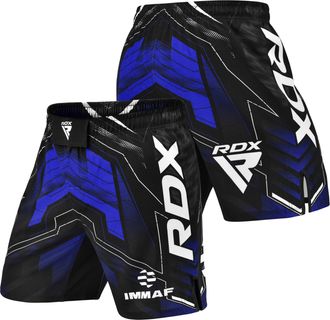 RDX Sports MMA Shorts Sporthose Herren Kurz, IMMAF Boxen Trainingshose Männer, Kickboxen Muay Thai Boxing Grappling Boxhose Sparring, Freefight Martial Arts Kamp