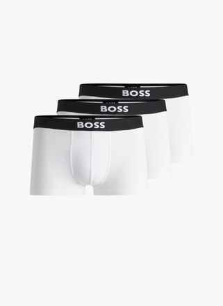 HUGO BOSS Lot de 3 boxers en coton m&eacute;lang&eacute;