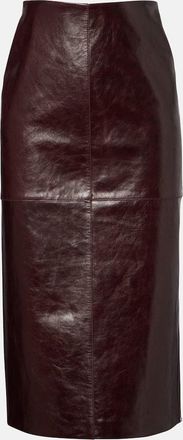 Sportmax Bleistiftrock Afa aus Leder