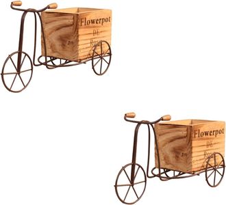 BESPORTBLE 2 Sets Desktop Aufbewahrung Blumentopf Dreirad Runder Pflanzenständer Pflanze Mit Rädern Pfingstrosen Pflanzen Dekoration Für Zuhause Blumendekor Pfla