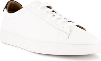 HUGO BOSS Herren Sneaker weiß Glattleder