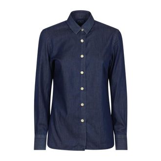 Finamore Damen, Blusen & Hemden, Blau, 2XLGr&ouml;&szlig;e