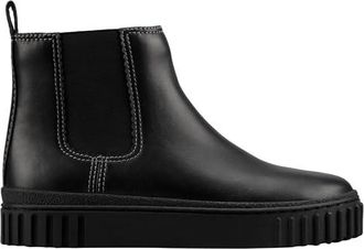 Clarks Femme Mayhill Top Bottine Chelsea, Cuir Noir, 40 EU