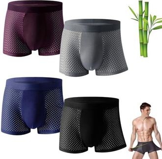 Replay Boxhero Cale&ccedil;on en Fibre De Bambou, Boxer Sous-v&ecirc;tements &Eacute;vacuant Lhumidit&eacute;, Confortable Doux Respirant (4XL, 4 M&eacute;langer)