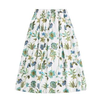 Fay Midi-Rock mit Blumenmuster - - Skirts - Damen - Mehrfarbig - 2XL