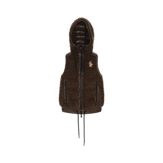 Moncler Braune Daunenjacke mit Polyamidfutter - - Jackets - Damen - Braun - S
