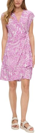 s.Oliver Viskose-Kleid im Relaxed Fit mit Knoten-Detail