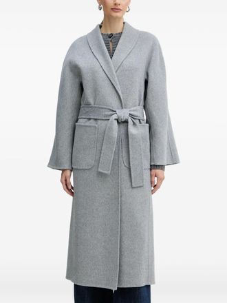 Luisa Spagnoli manteau à taille ceinturée - Gris