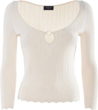 Nenette Femme, Pulls, Beige, Taille: 42 FR Pull ajour&eacute; &agrave; c&ocirc;tes