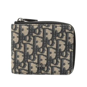 Dior Portefeuille en toile Pre-owned - Femme - Pre-owned - Bleu - Taille: ONE Size