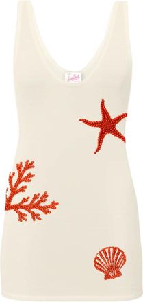 MC2 Saint Barth Femme, Tops, Brun, Taille: 38 FR D&eacute;bardeurs