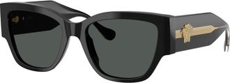 Versace unisex, Accessoires, Noir, Taille: 55 MM Cat Eye Lunettes de soleil