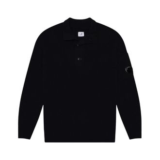 C.P. Company C.p. Company - Polo Col Tricot - Homme - Tops - Noir - Taille: L