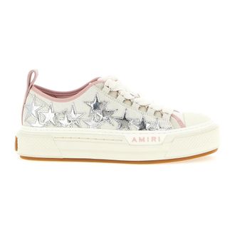 Amiri Metallic Stars Court Low - - Shoes - Damen - Grau - 37 EU